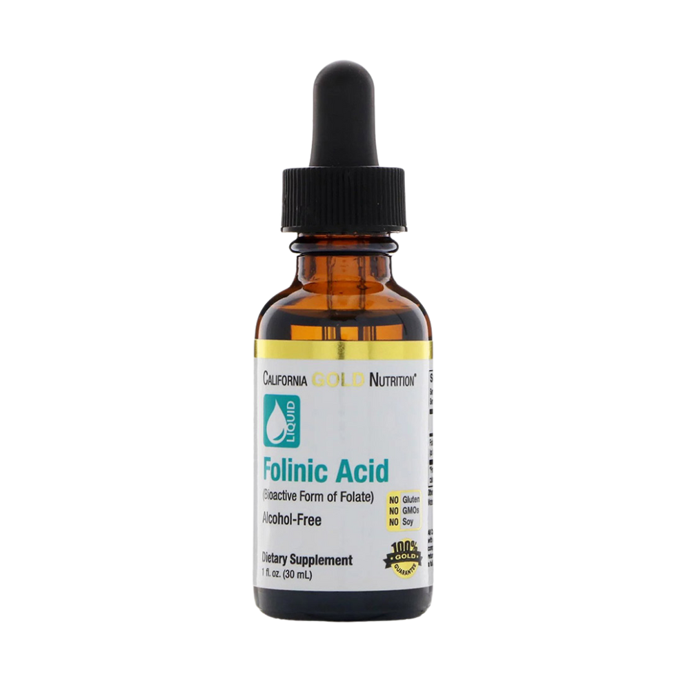 Folinic Acid 30mls (Alcohol Free) by California Gold Nutrition | mandi-mart