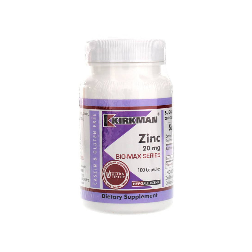 Zinc Citrate 20mg 100 capsules by Kirkman | mandi-mart